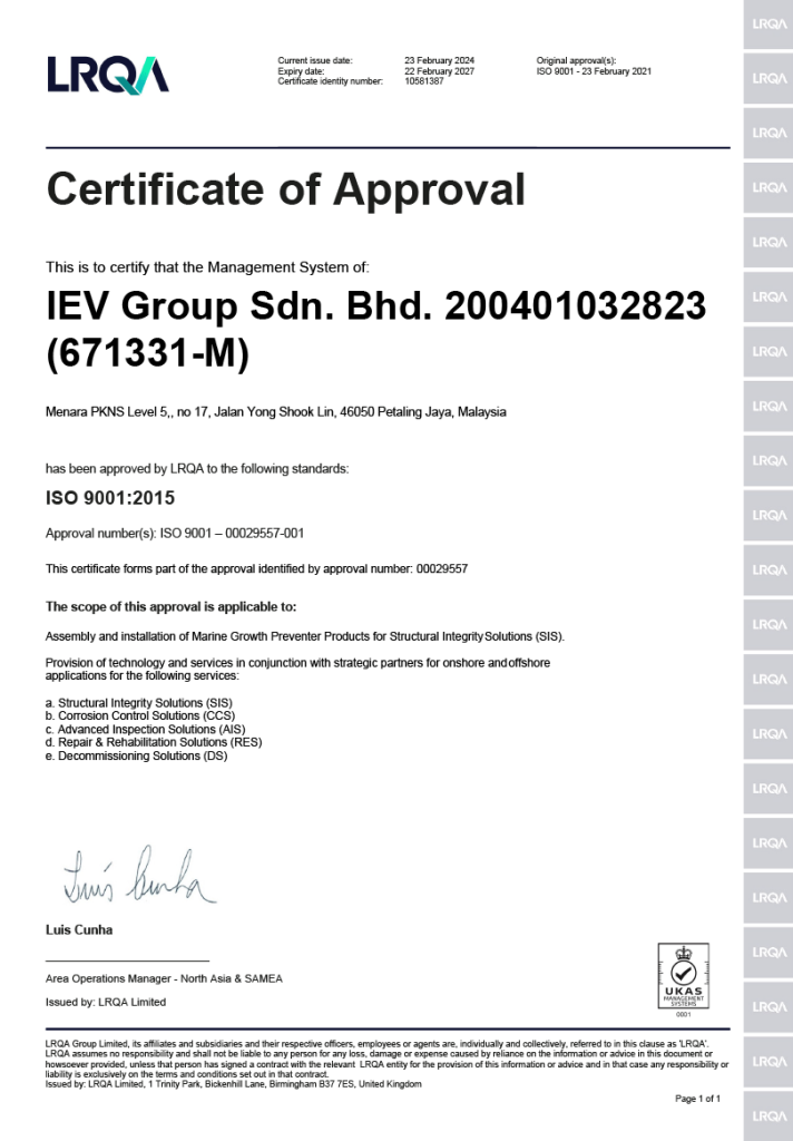 Certifications – IEV Group